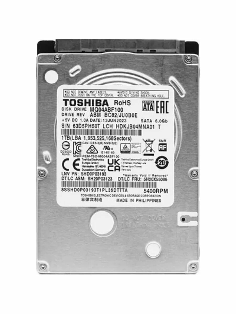 HDD жесткий диск MQ04ABF100 MQ04 1000ГБ