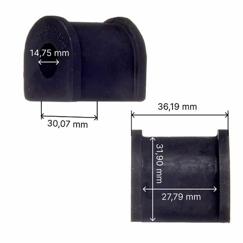 Втулка стабилизатора ABH4119 Avantech; для TOYOTA Camry VZV20, CV20, SV21, SV22 (88-90); OEM 48818-12160