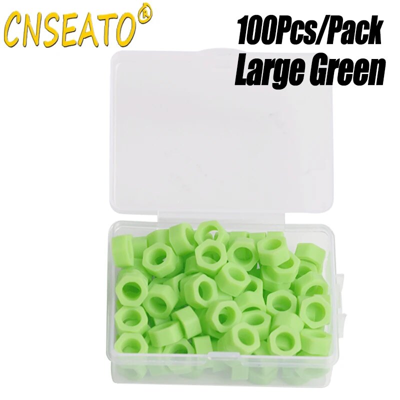 Стоматологические кольца CNSEATO, зеленые, 100 шт