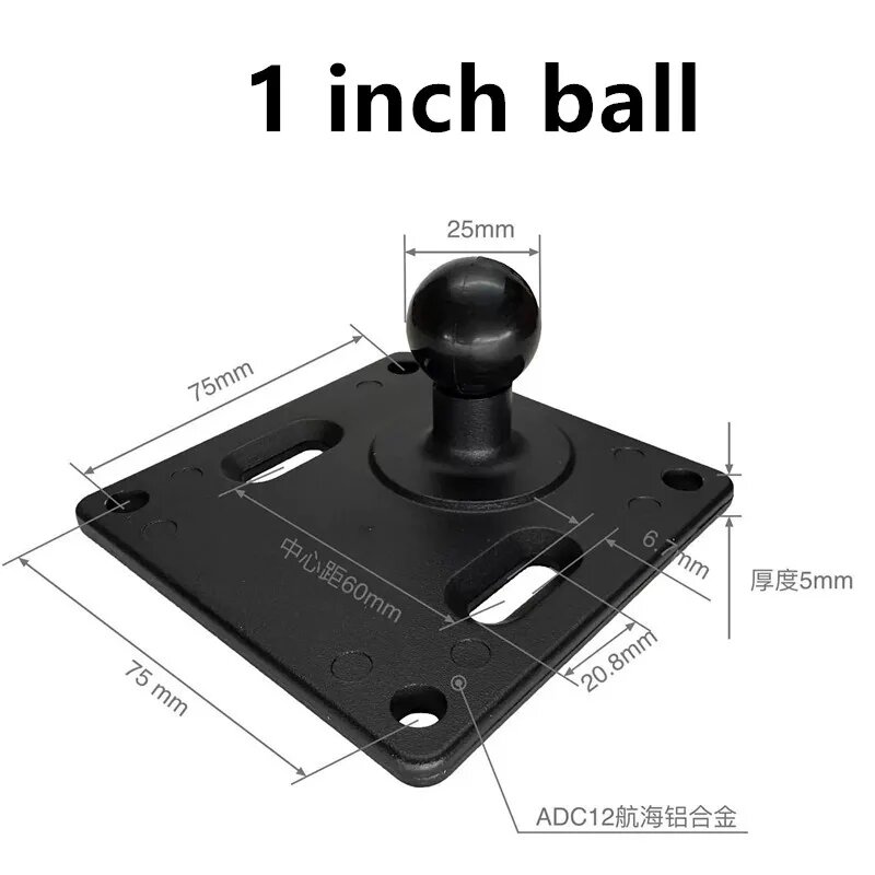 75 мм Vesa Mount с винтовым креплением для планшета, кронштейн для монитора планшетного ПК, квадратная головка 1 дюйм