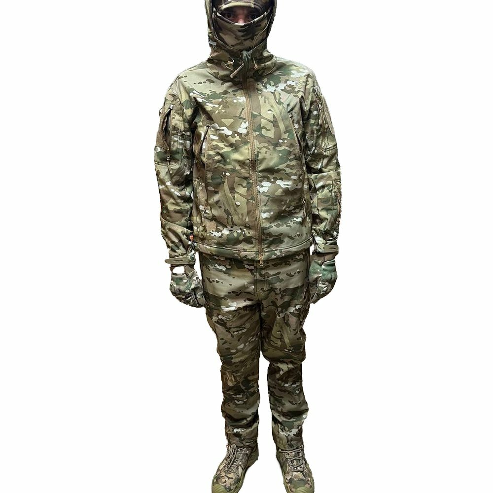 Костюм тактический демисезонный софтшел ESDY , мультикам, размер XL