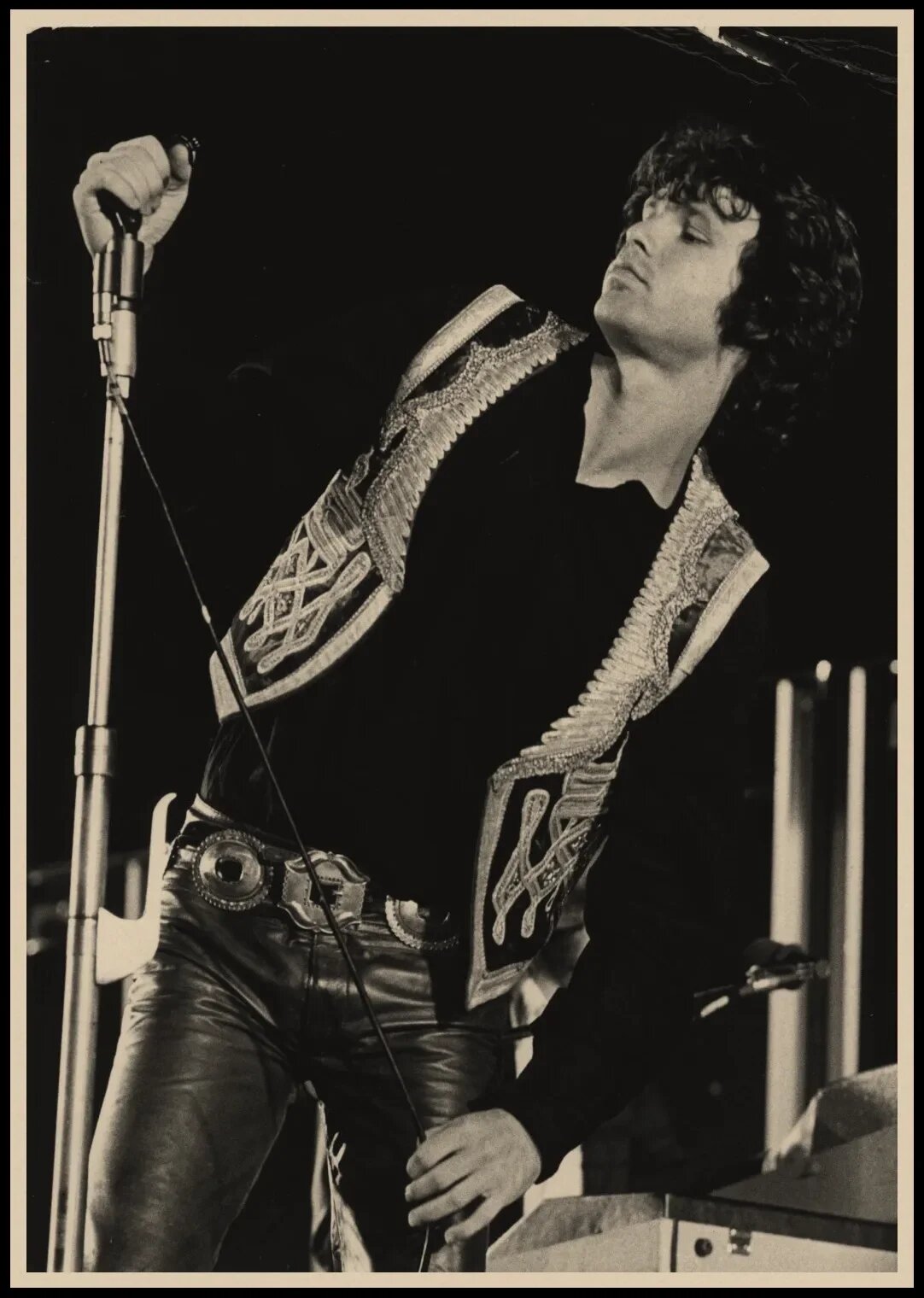 Наклейка на стену The Doors Jim Morrison, 30x21см, черный, цвет 13