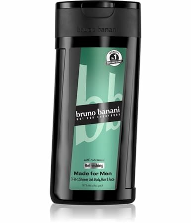 Средство для душа Bruno Banani Made for Men, освежающии гель 3 в 1, 250 мл