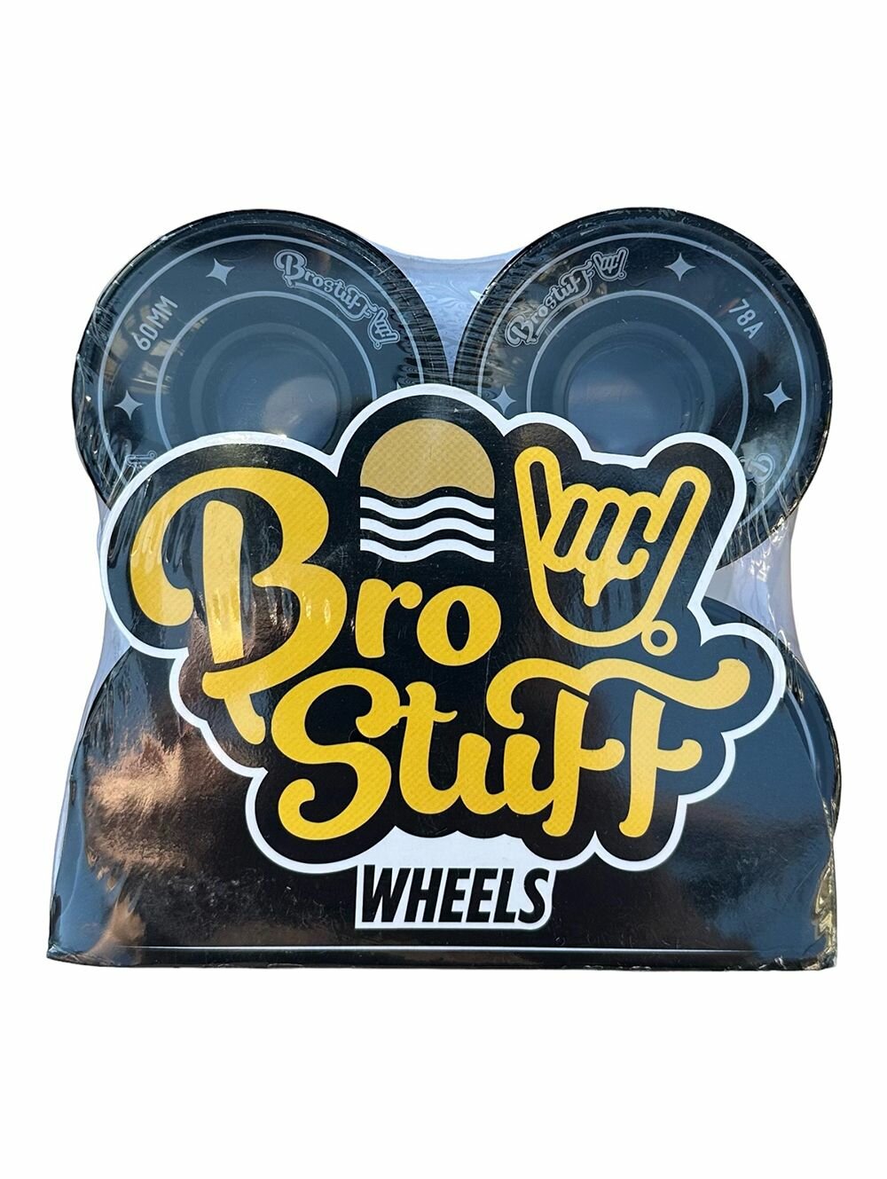 Колеса для круизера BroStuff black, размер 60x45 мм, жесткость 78A