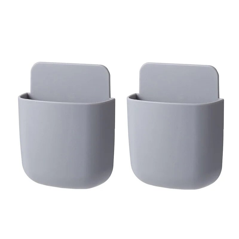 Настенный органайзер для пультов из пластика 2PCS Grey