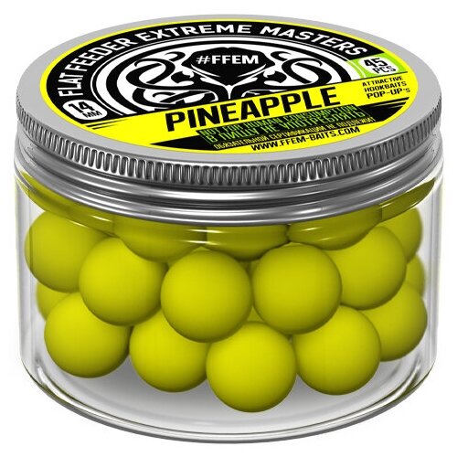 FFEM Бойлы плавающие Pop-Up 14mm Pineapple (45шт)