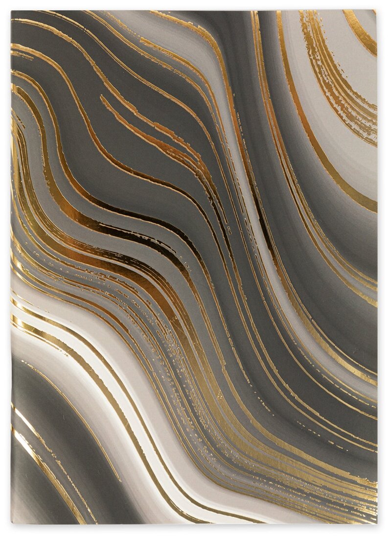 SVETOCH Тетрадь Watercolor B5 евроформат 40 л на скобе 60 г/кв. м белизна 90% клетка серый 1шт