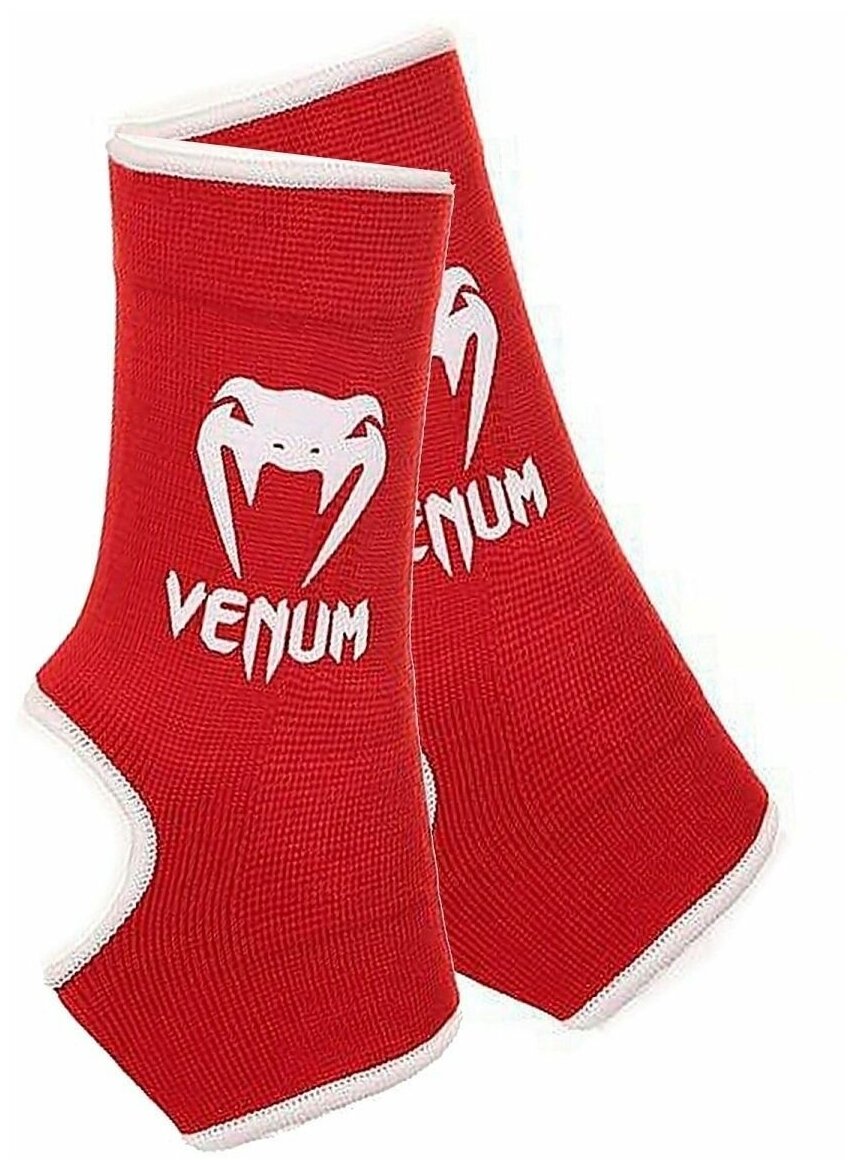 Бандаж голеностопный спортивный Venum Kontact Red (пара), размер one size