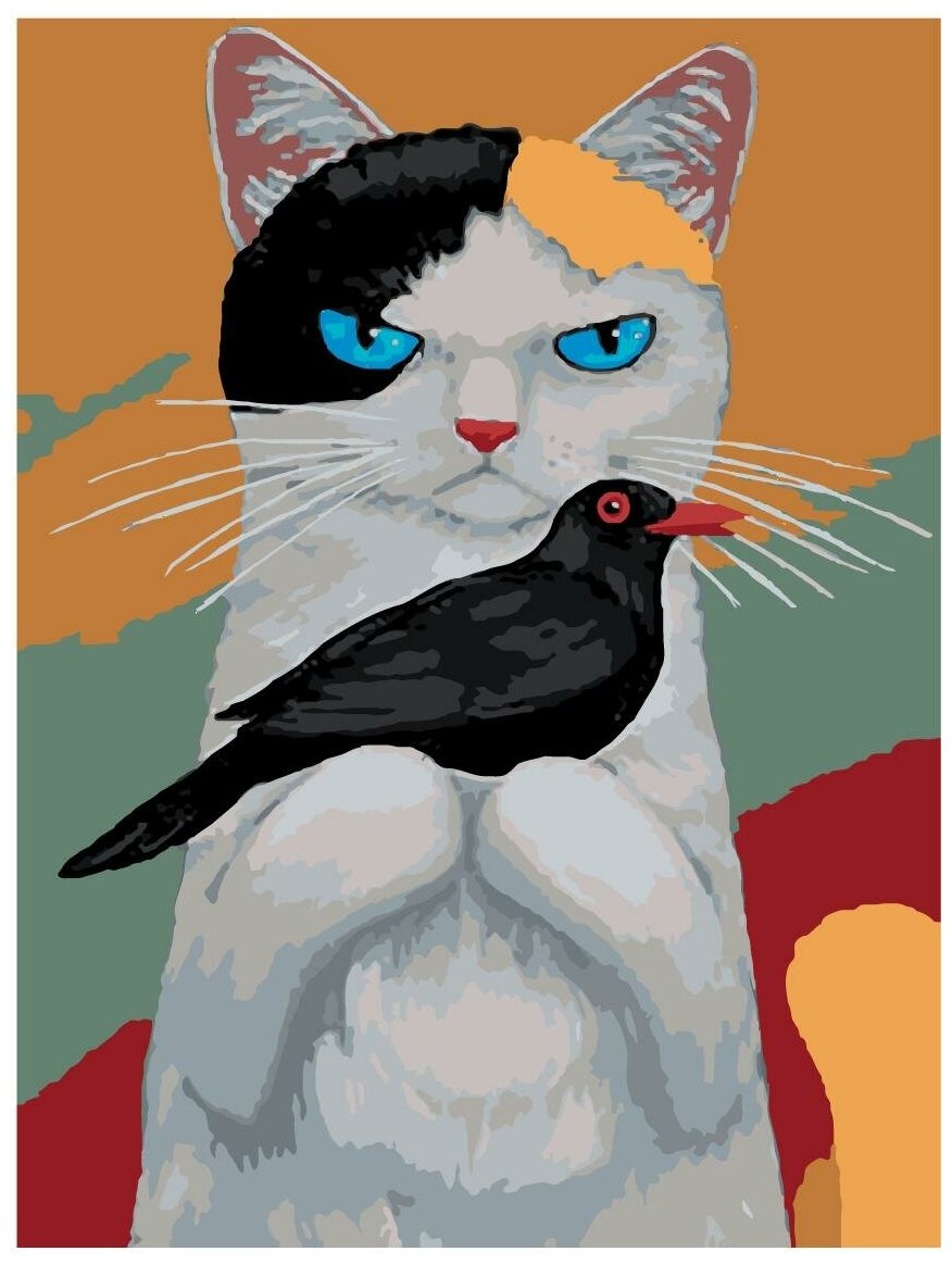 Друзья Раскраска картина по номерам на холсте