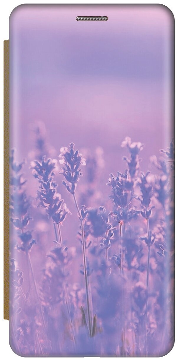 Чехол-книжка Лавандовые поля на Samsung Galaxy A13 5G / Самсунг А13 золотой