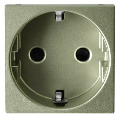 N2288.6 CV Розетка SCHUKO с заземлением и безвинтовыми клеммами, со шторками, 16А / 250В, серия Zeni