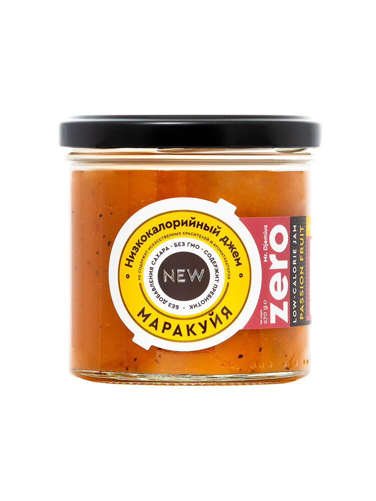 Низкокалорийный джем Mr.DjemiusZERO джем 270 г (Маракуя) без сахара