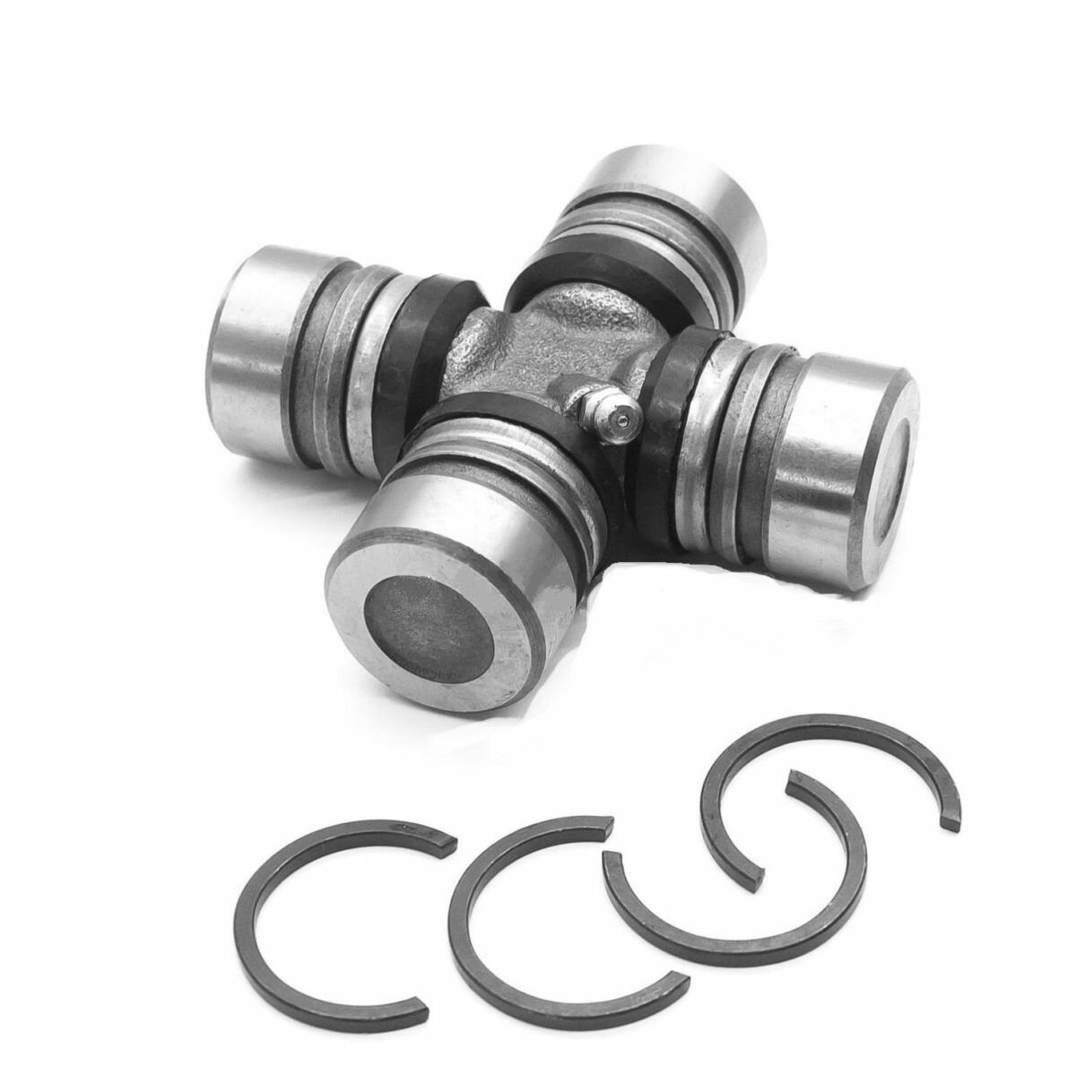 Крестовина Газель, Волга, УАЗ с масленкой и стопорными кольцами "Стандарт" (Шифр 019-10) "АДС", 469-2201025-10