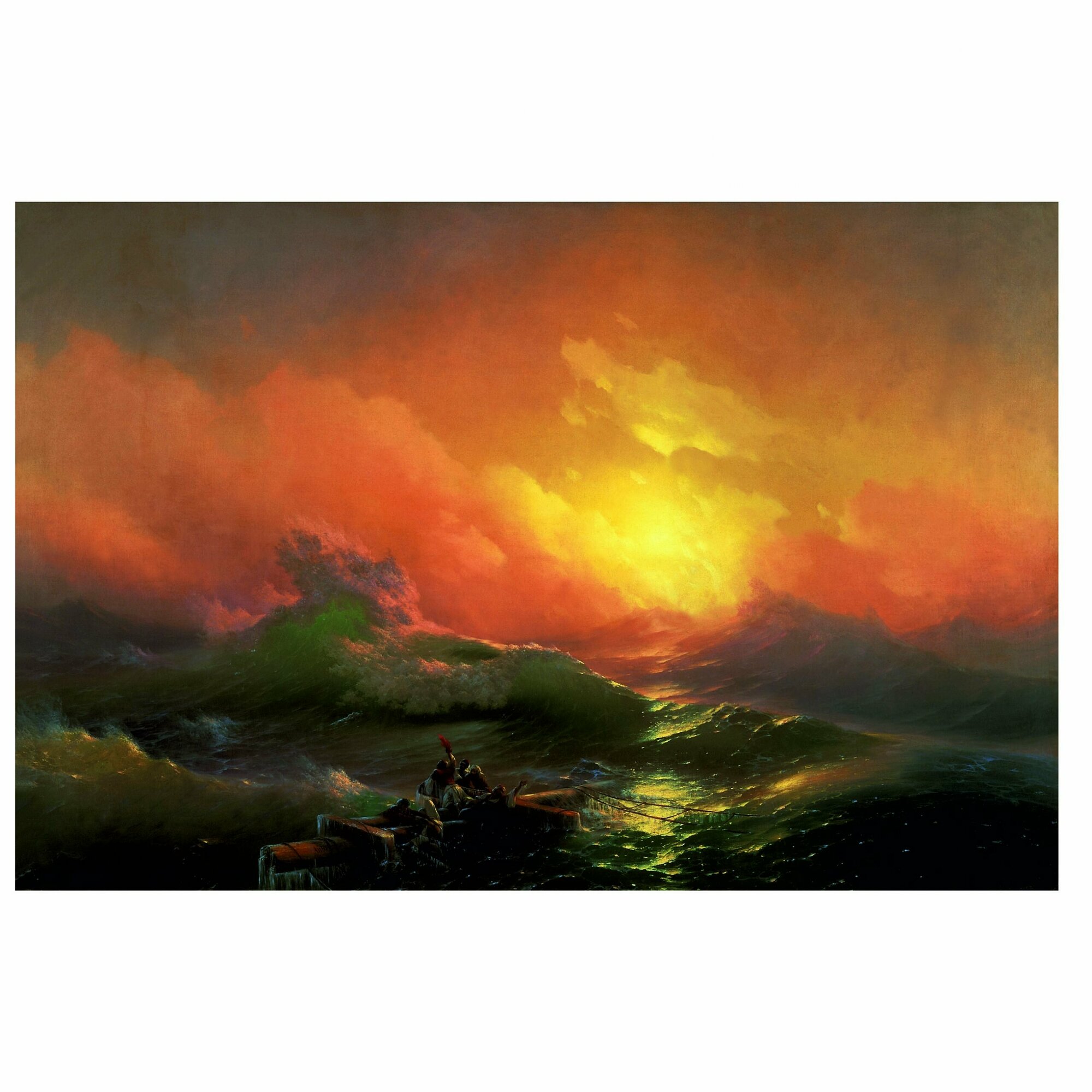 Модульная картина "Девятый вал" Айвазовский (Размер:100х67 см)