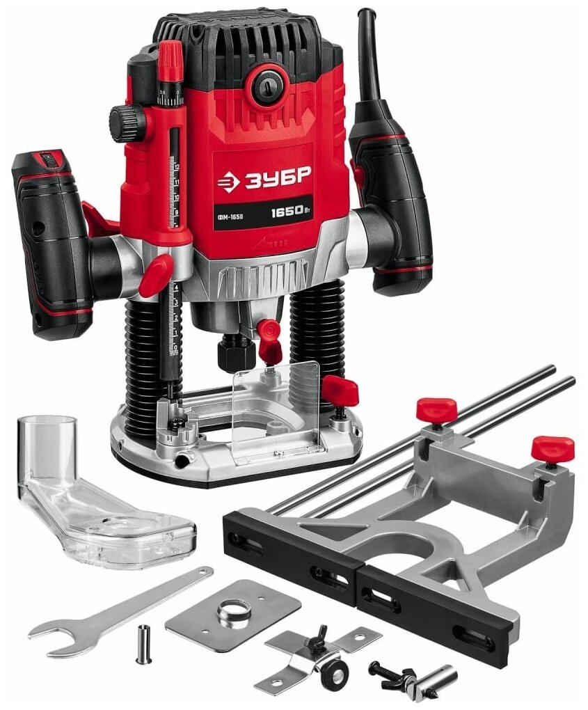 Универсальный фрезер ЗУБР 1650 Вт ФМ-1650, без стартового рывка