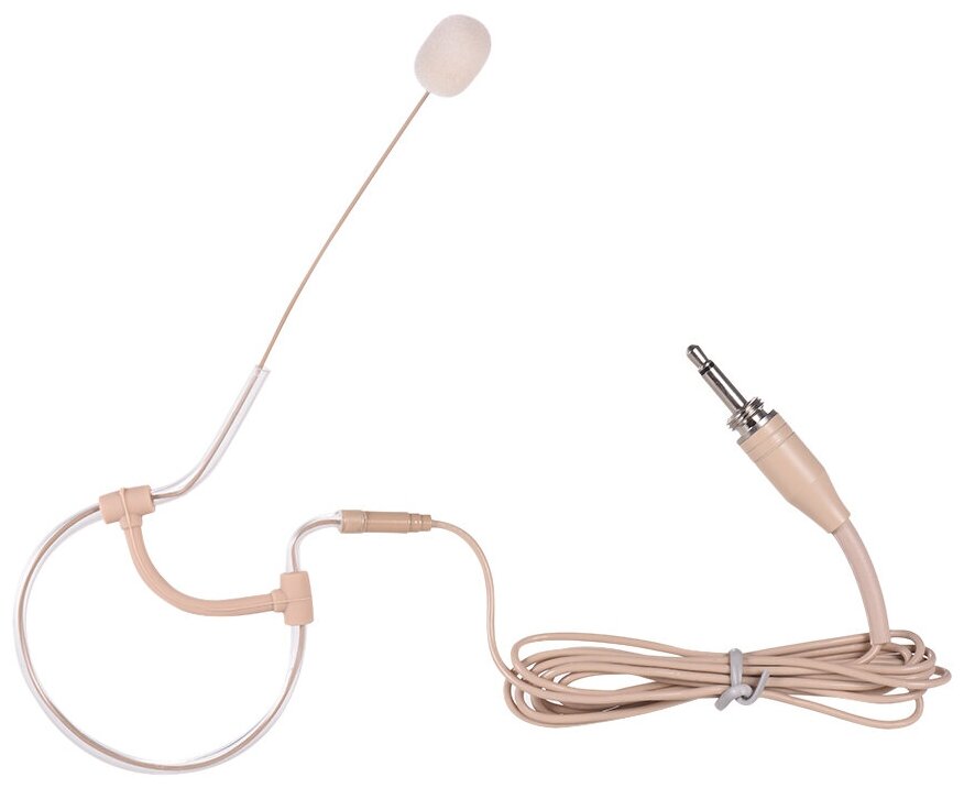 Микрофон, EY-531C, наушники-крючки, 3,5 мм моно-штифт с винтовой головкой
