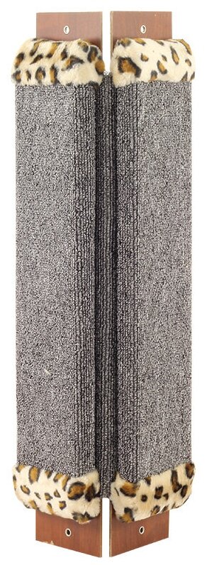 Гамма Когтеточка ковролин с мехом угловая 20 х 53 см.