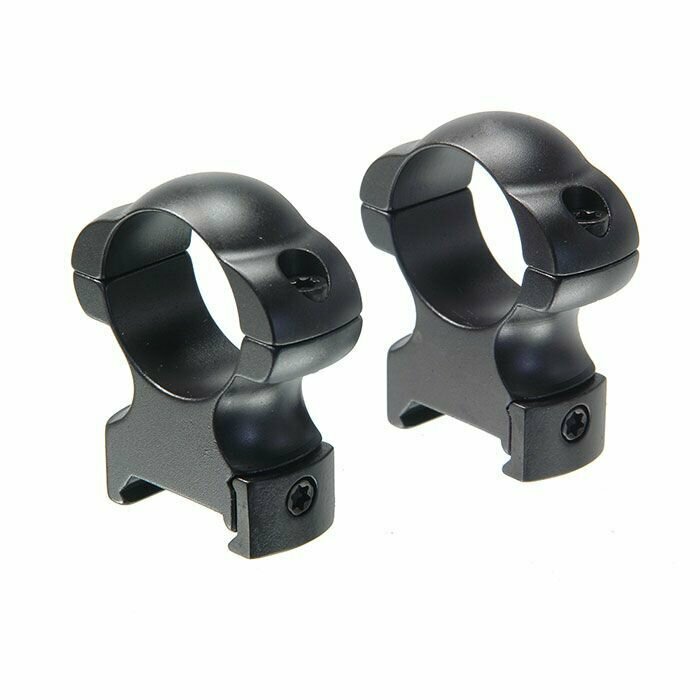 Кольца для прицела Veber 2521 HS высокие, сталь, на планку 21 мм, диаметр прицела 25,4 мм, с плоским посадочным местом