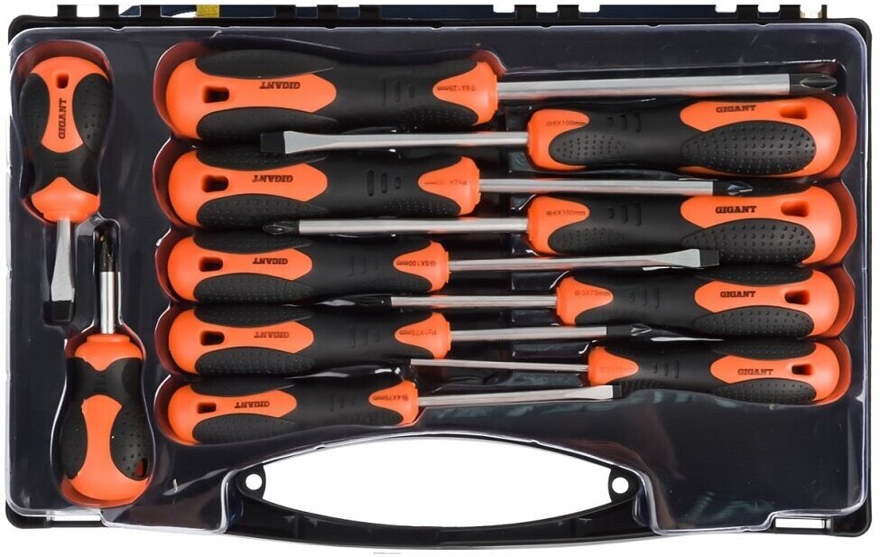 Набор отверток Gigant GSS 11 черно-оранжевый