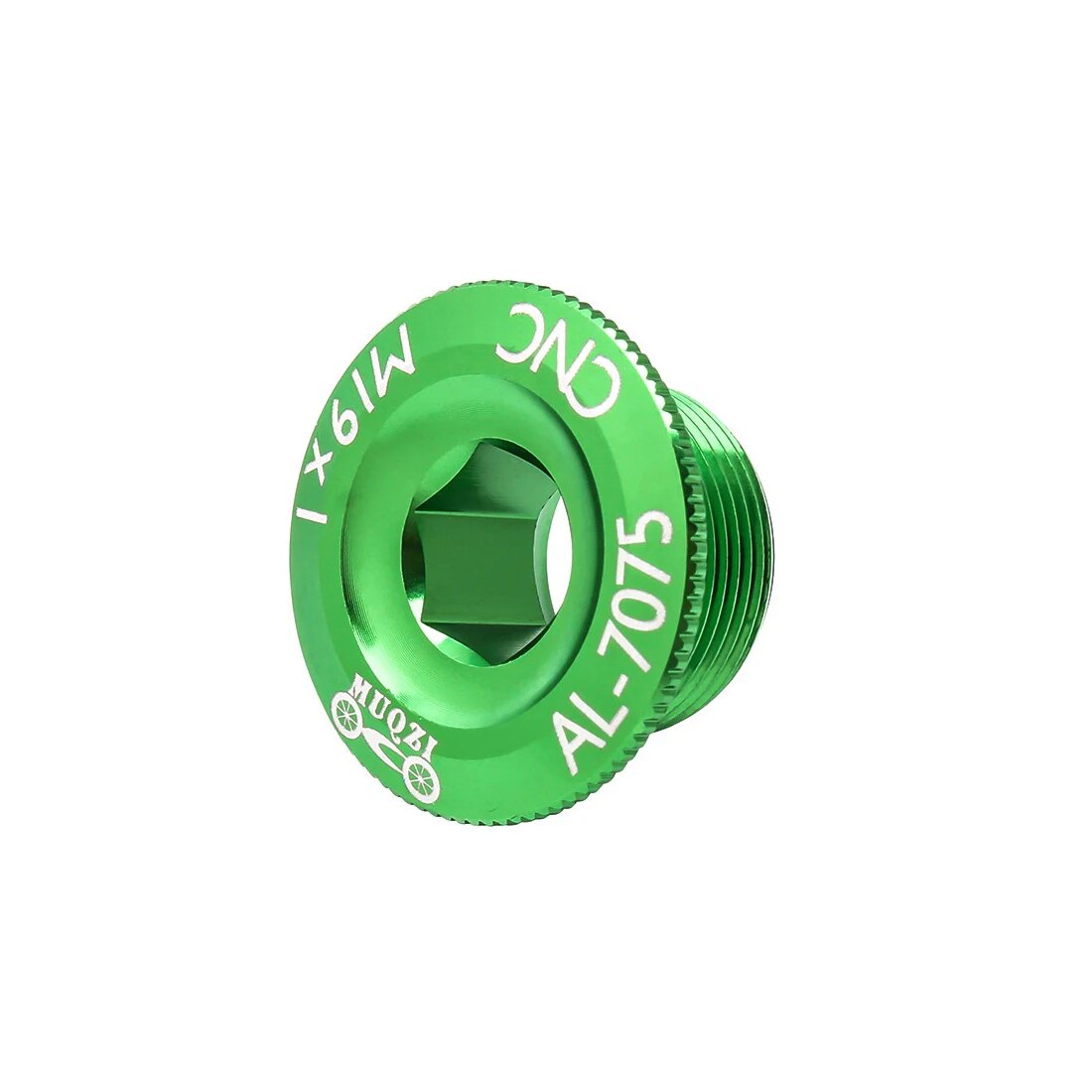 Крышка винта шатунов MTB из алюминия CNC 7075 M15/M18/M19/M20 Зеленый, M19 Short-Green