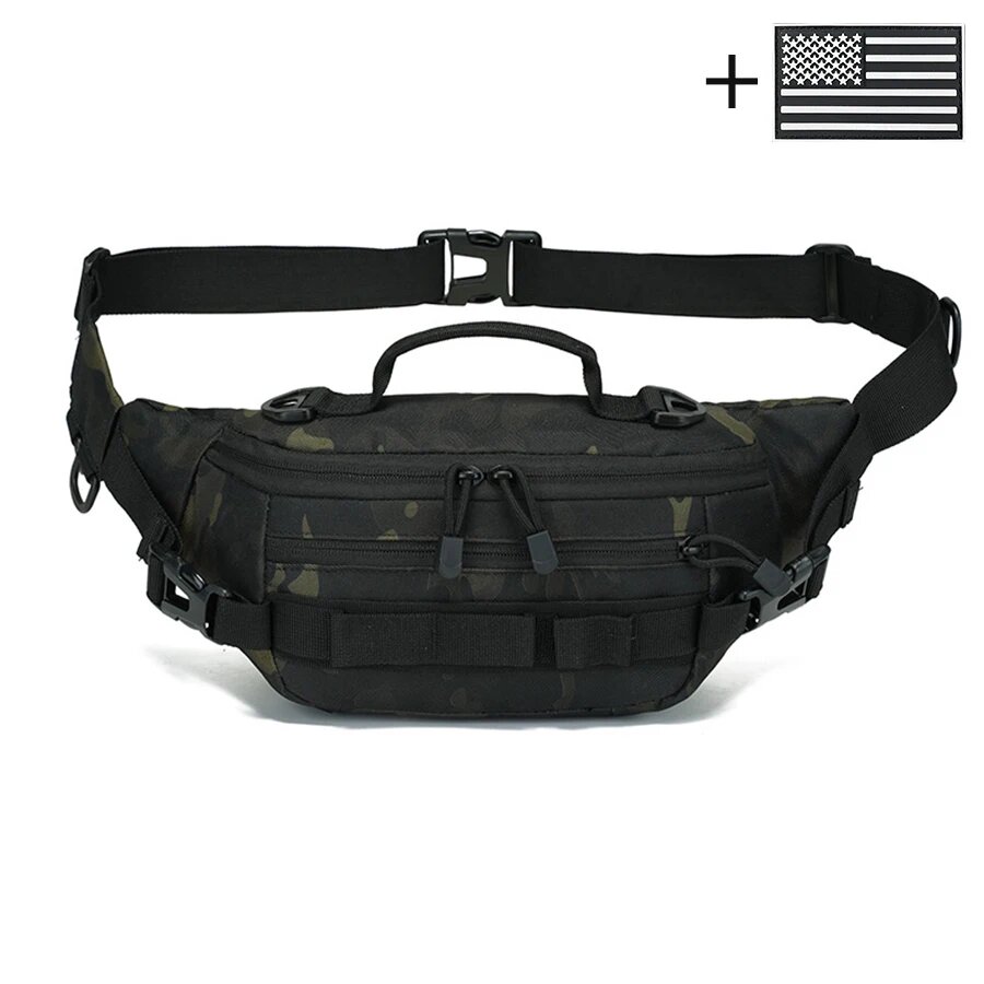 Сумка для велоспорта GEXIKE из полиэстера Black Camouflage