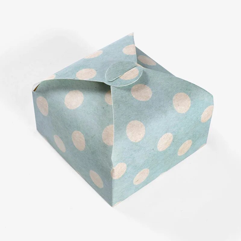 Ретро картонные подарочные коробки Green Polka Dot