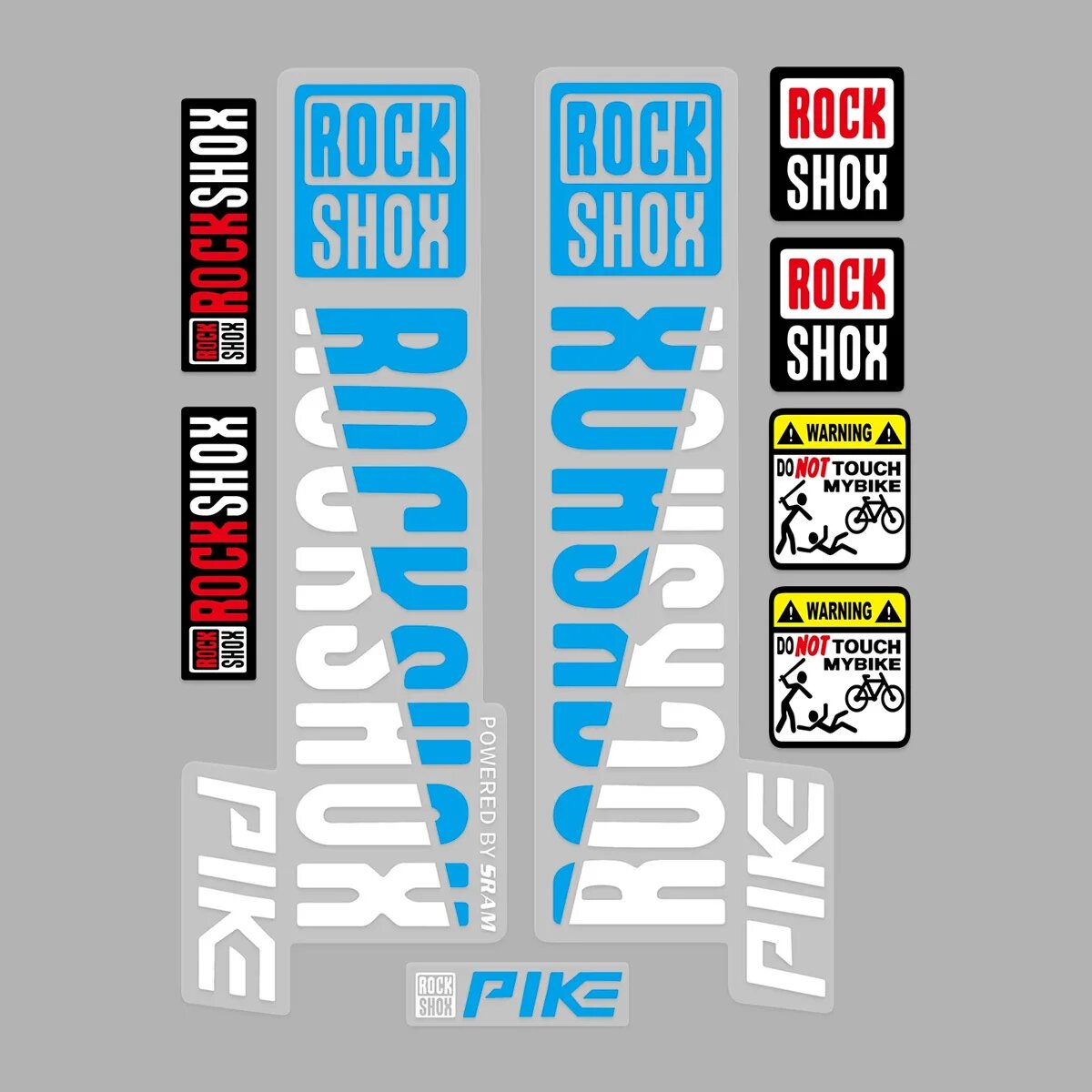 Наклейки RockShox Pike для велосипедной вилки Style H