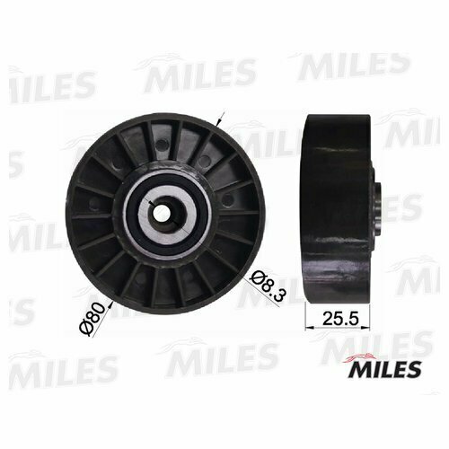 Натяжной ролик, поликлиновой ремень MILES AG03083 для Daewoo Korando, Musso; Mercedes 190 (W201) W201, C-CLASS S202, W202,