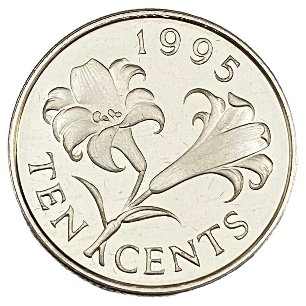 Бермудские острова 10 центов 1995 г.