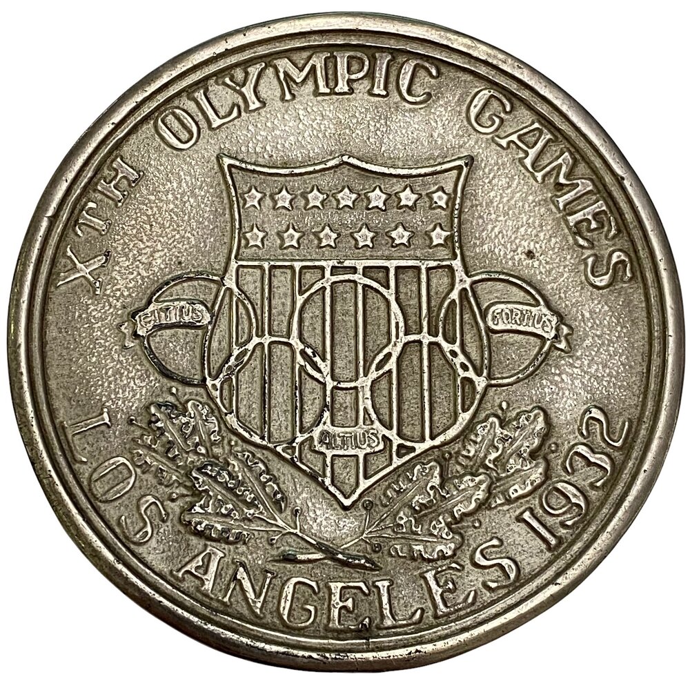 США, настольная медаль "Олимпиада 1932" 1932 г.