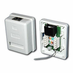 Розетка для витой пары RJ45 8P8C кат.5
