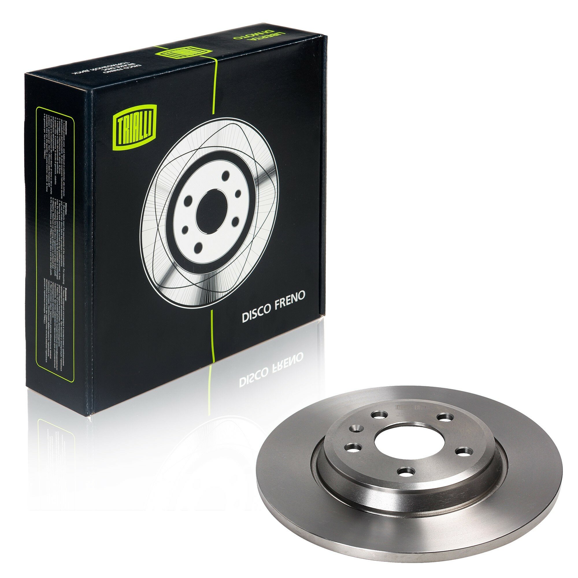 Диск тормозной задний для Audi A6 (C7), A4 (B8), Q5 (8R), 300x12, TRIALLI DF 180116, 8K0615601B / 8K0615601J / 8K0615601M