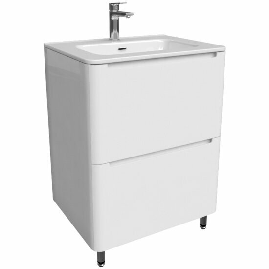 Тумба с умывальником Iddis Edifice EDI60WFi95K напольная, белая, 60 см
