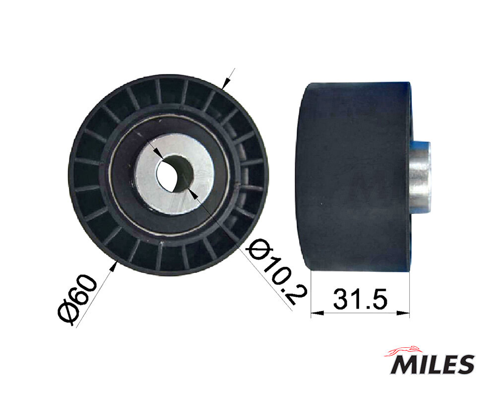 Miles Ролик ремня ГРМ CITROEN C5/PEUGEOT 206-807 1.8-2.2