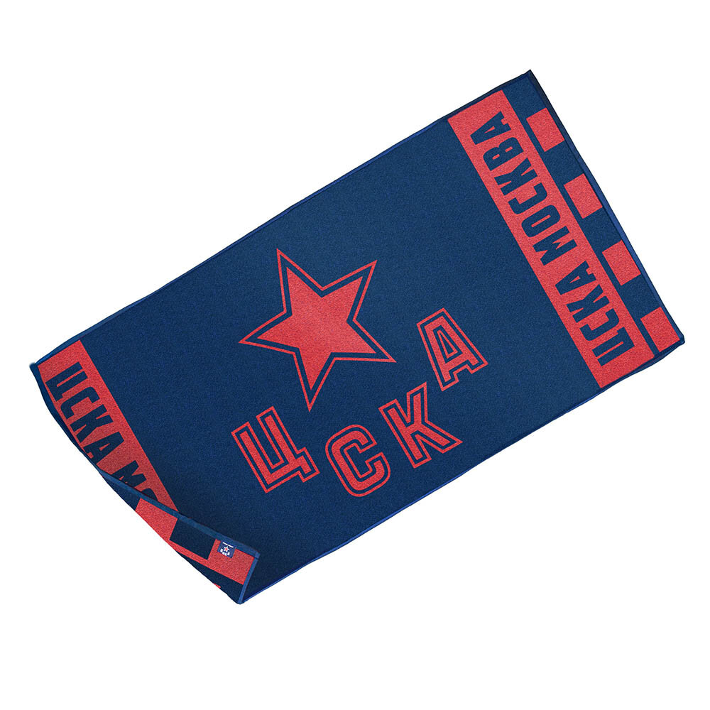 Полотенце ХК ЦСКА красно-синее Атрибутика и клуб