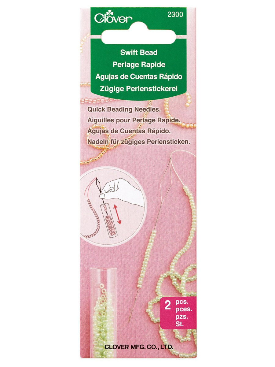 Игла Clover для нанизывания бисера 2 шт. (артикул 2300)