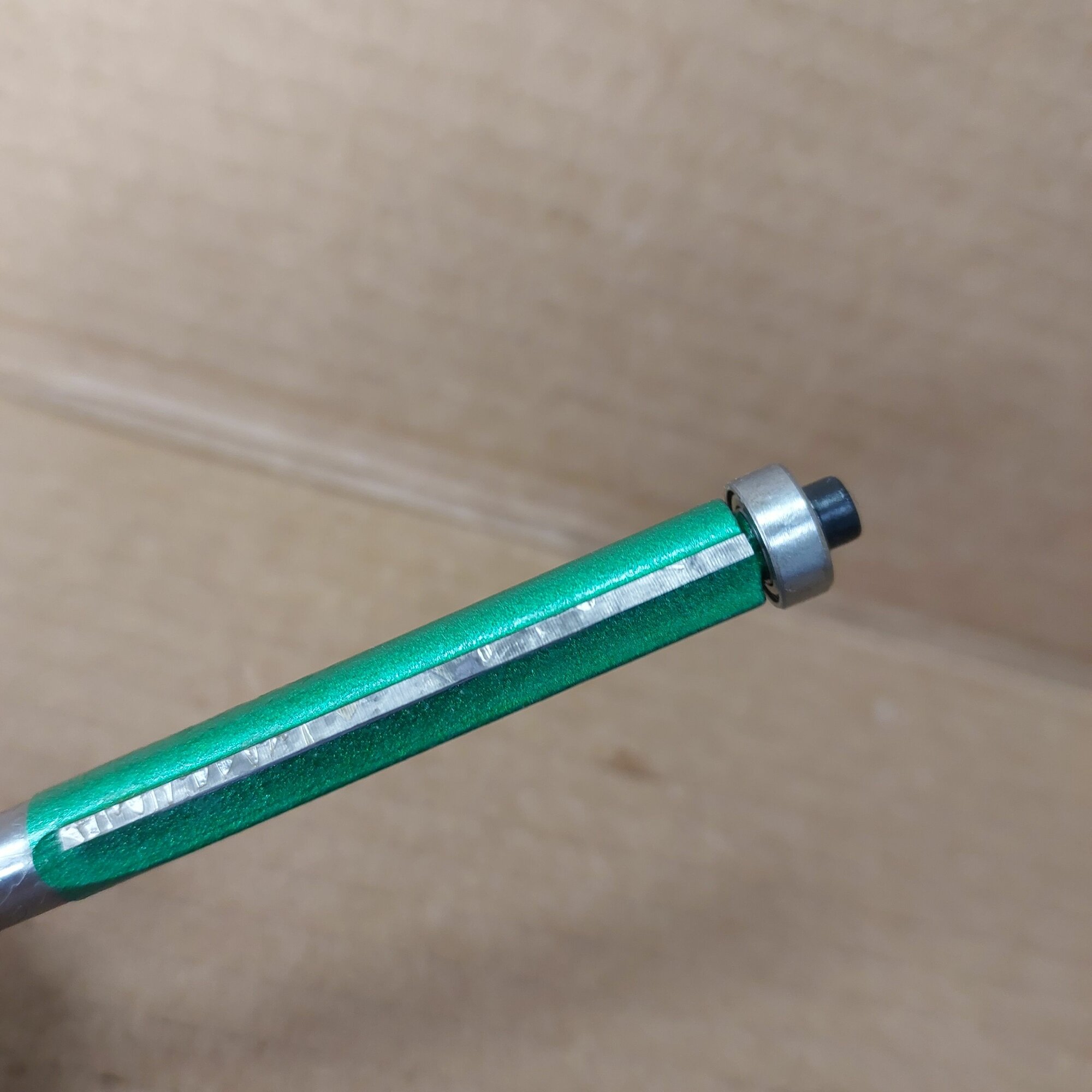 Фреза для еврозапила 50 мм обгонная с нижним подшипником Алмаз 1020 D:10mm I:50mm d:8mm