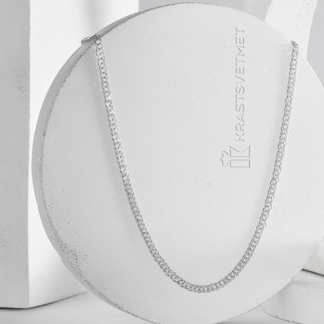 Цепь серебро, 925 проба, родирование