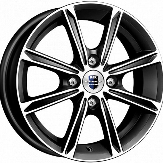 Диск K&k Флэш 5x14/4x100 D54.1 ET 49 алмаз чёрный