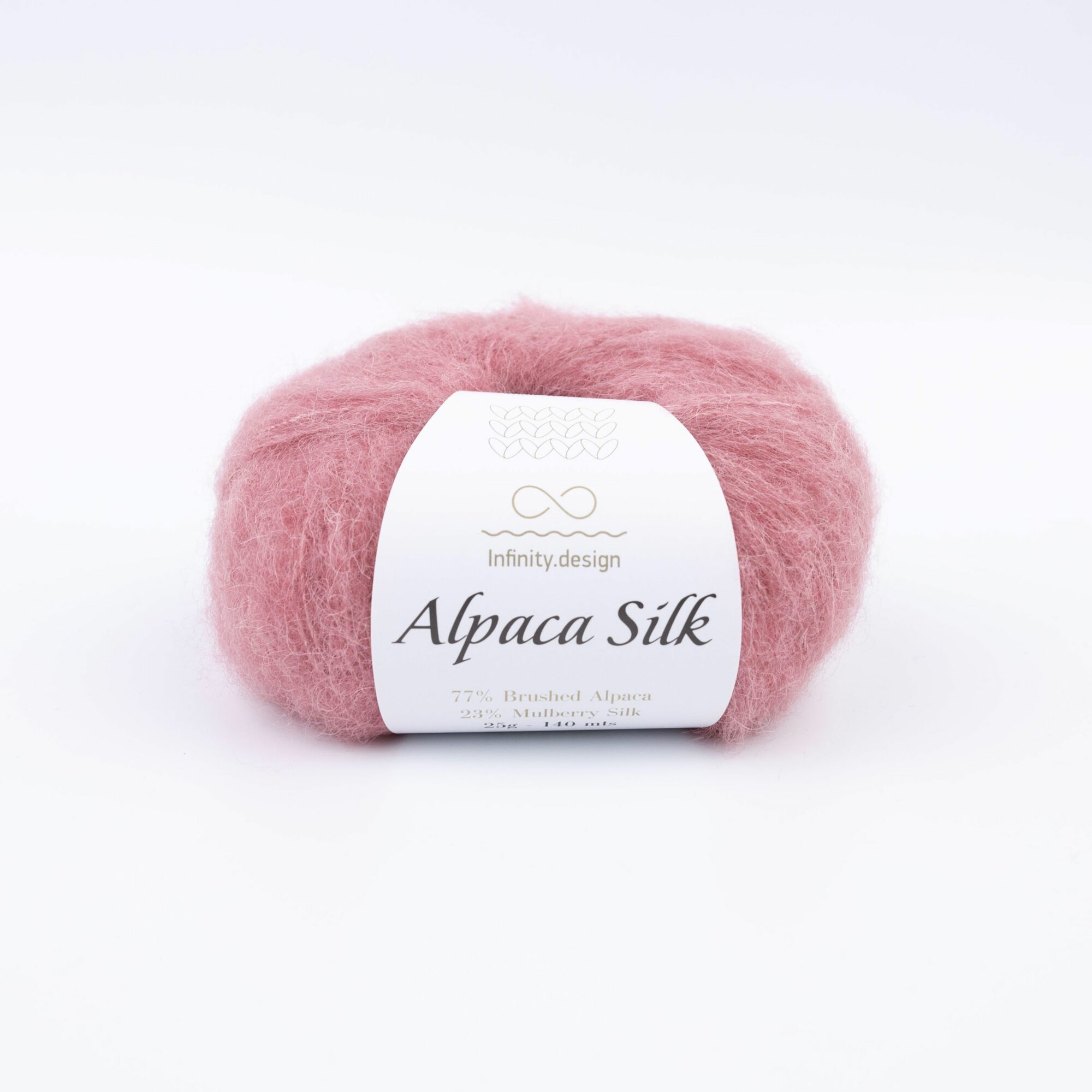 Пряжа INFINITY Alpaca Silk 4042 (1 моток), 77% альпака, 23% шелк, 25г, 140м