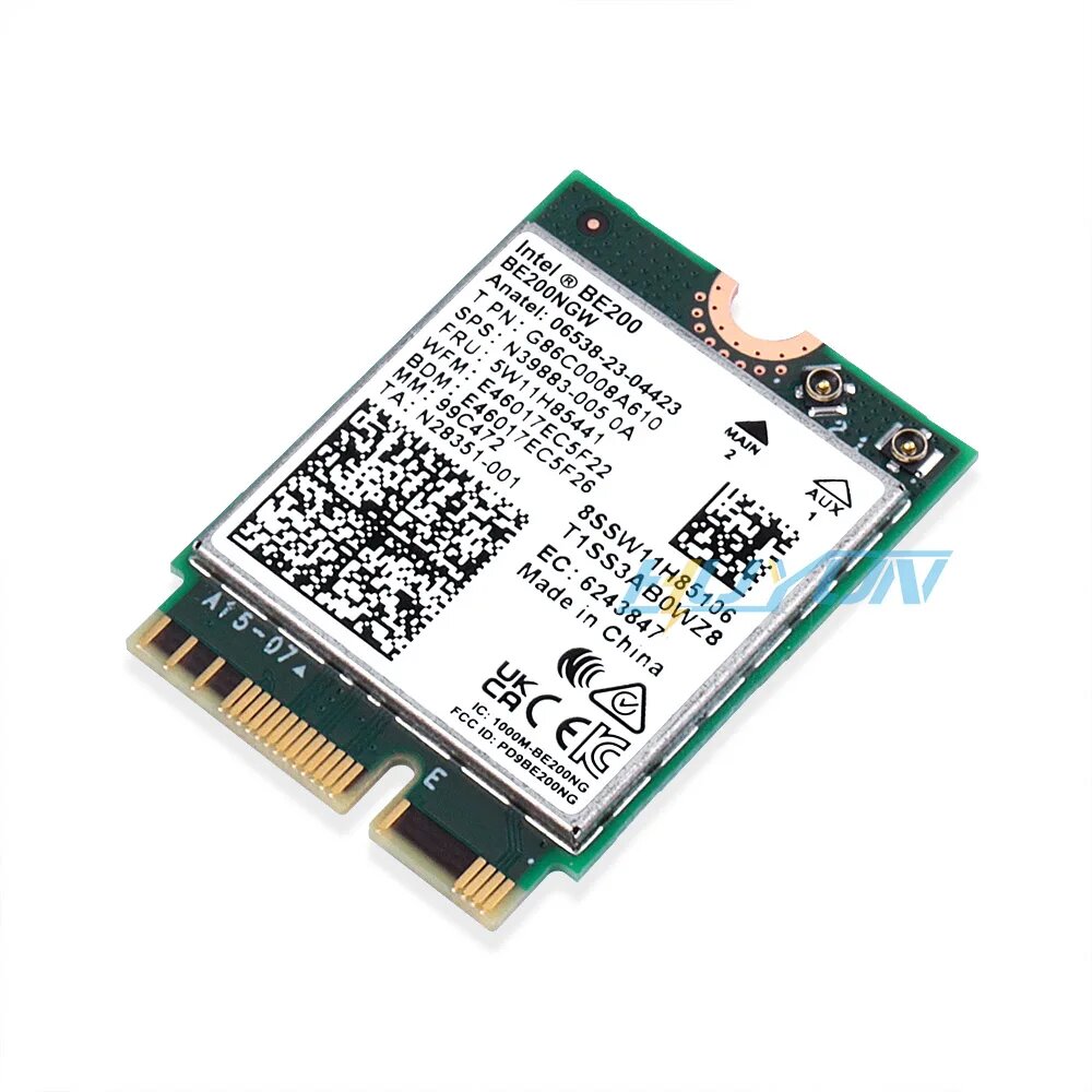 Беспроводной адаптер Wi-Fi 7 Intel BE200, Цвет: BE200 Card