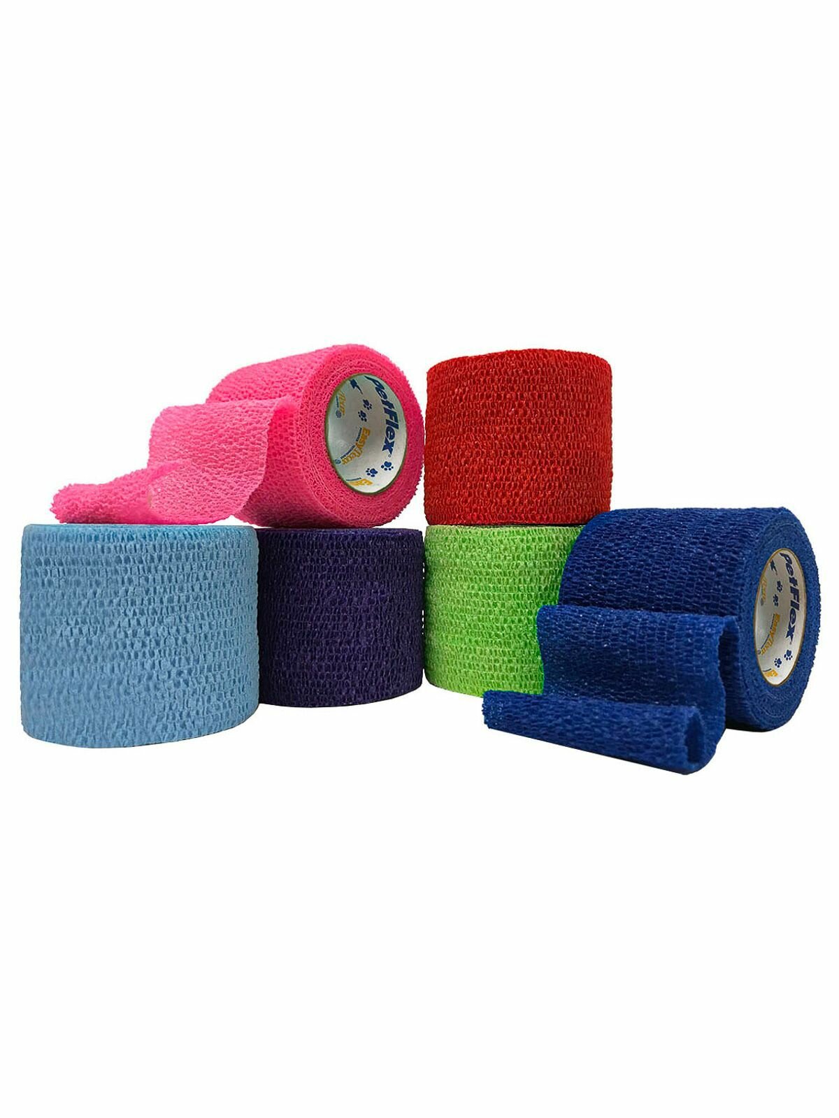 Бинт самофиксирующийся для животных Andover PetFlex "Микс цветов", бандаж, размер - 5 см х 4,5 м