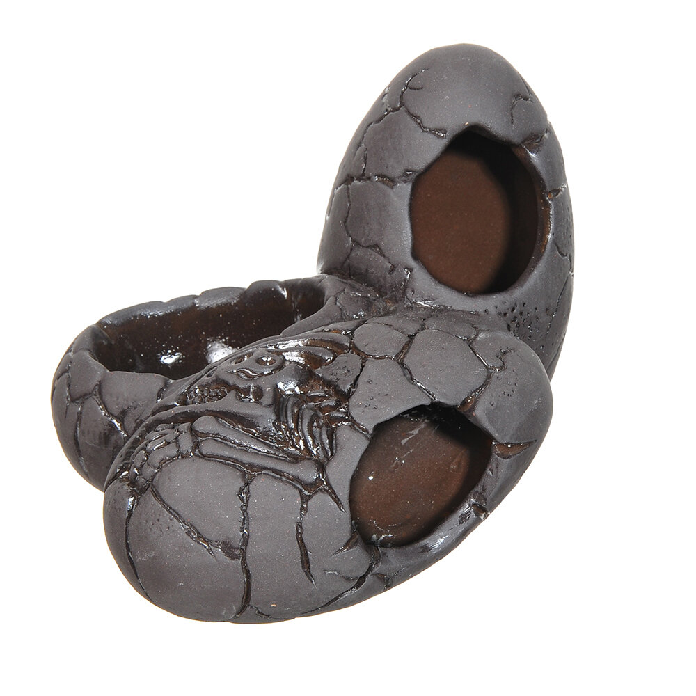 Декорация GLOXY Яйца динозавра S (черная) 15х14х11,5 см