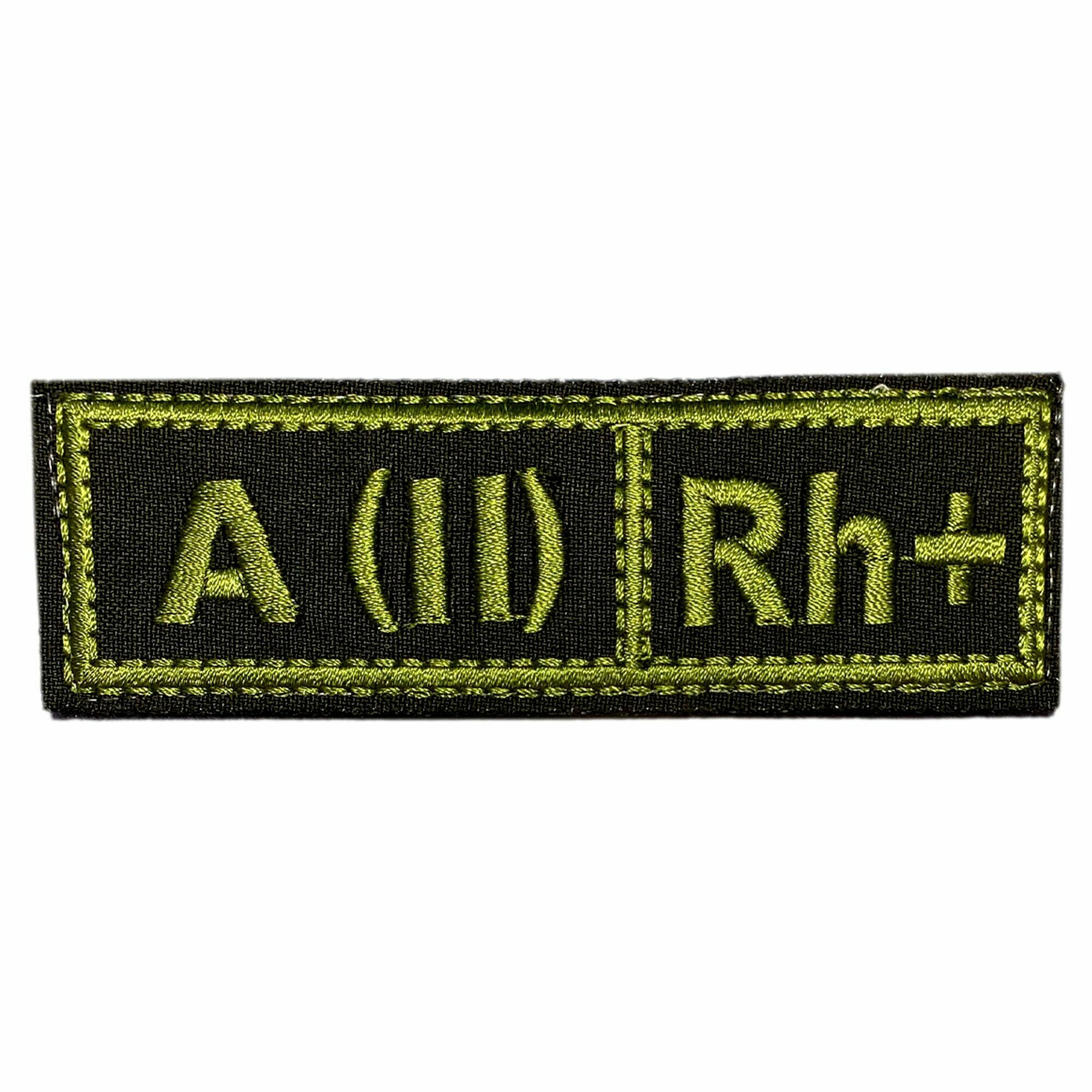 Нашивка, шеврон, патч (patch) на липучке Группа Крови 2, размер 11*3,5 см