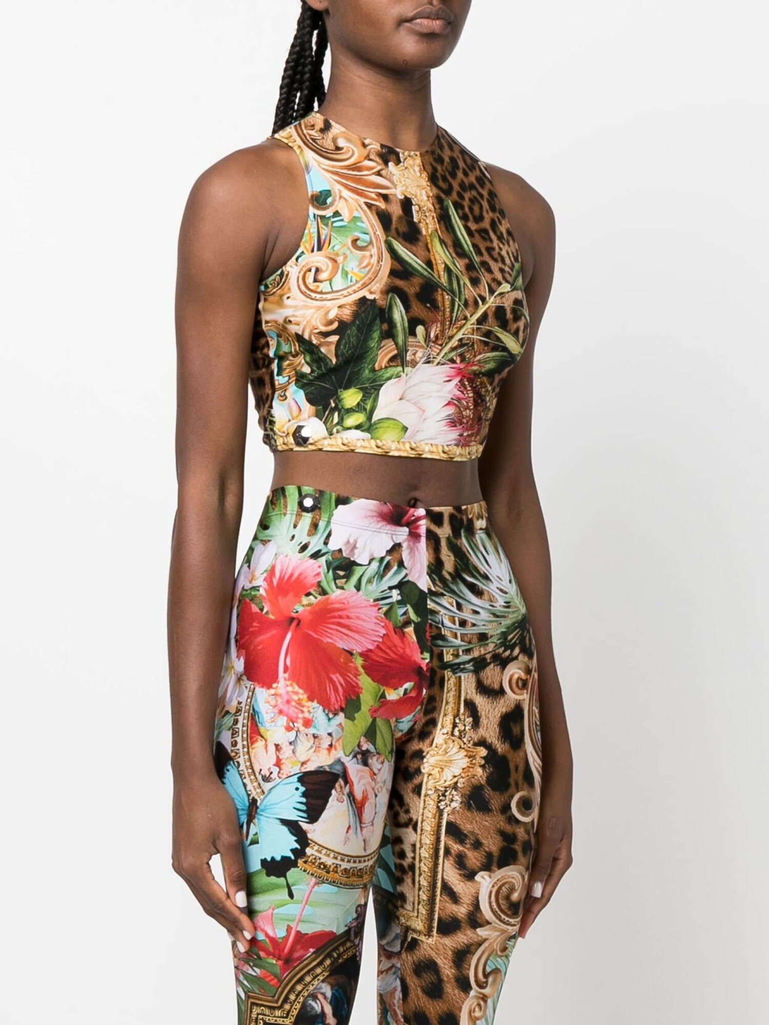 Топ PHILIPP PLEIN Baroque Flowers, размер 36 — фото 1