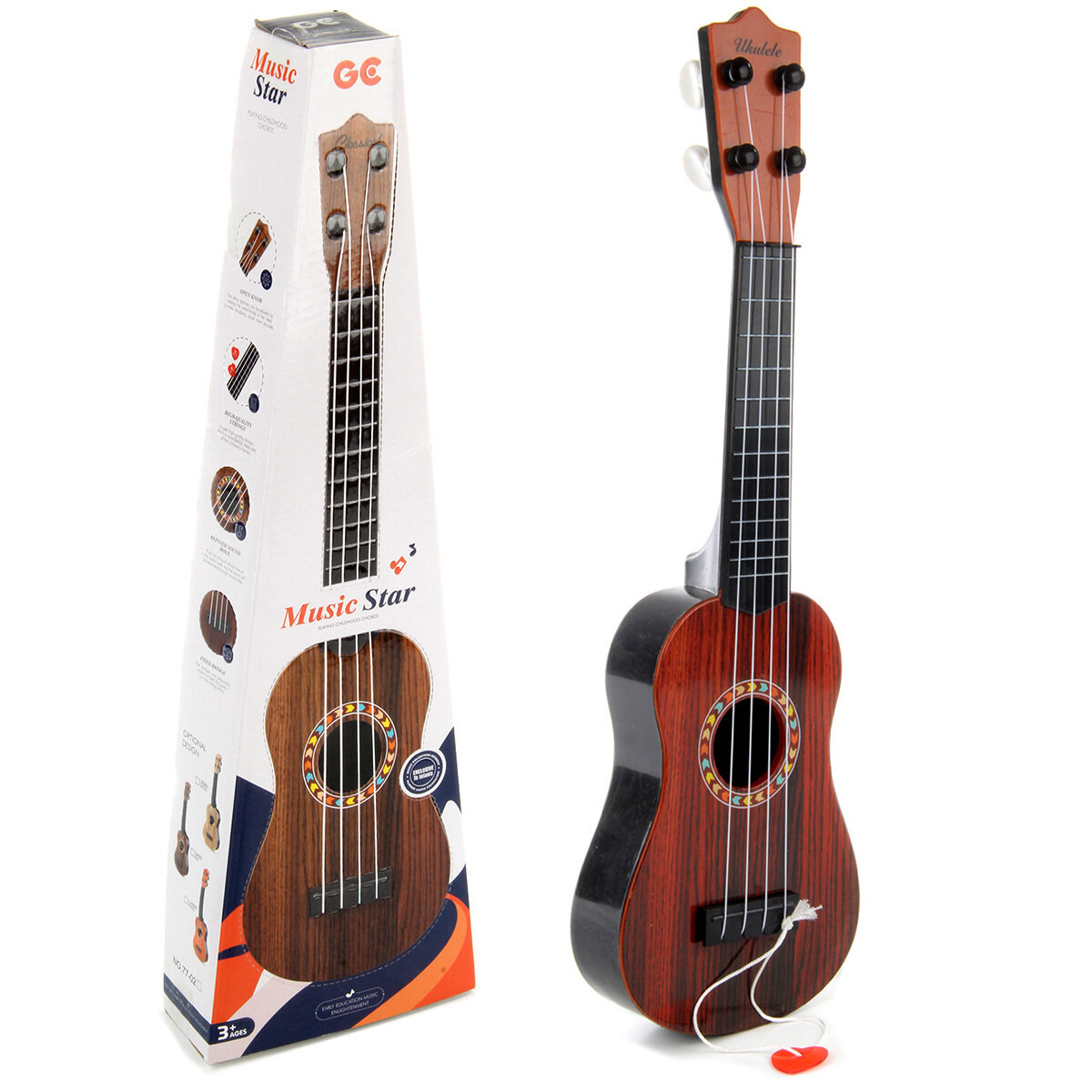 Гитара, Veld Co / Детский музыкальный инструмент / Игрушечная гитара, 126311