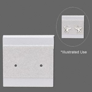 Карточка для демонстрации серег, 25х25мм, серая, 5 шт.