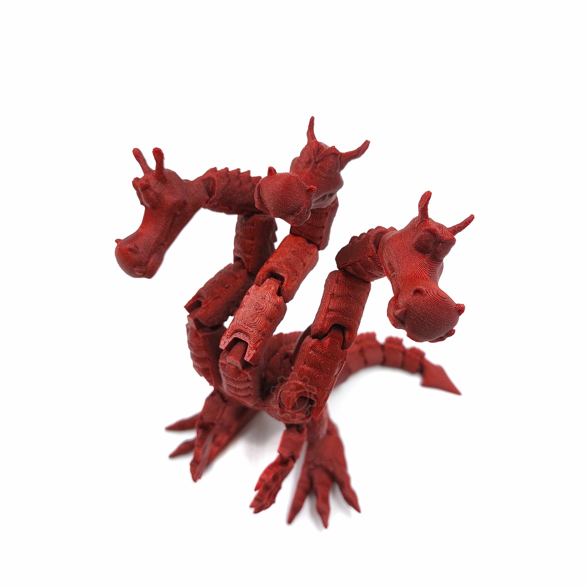 Фигурка подвижная Трёхглавый змей, огненный