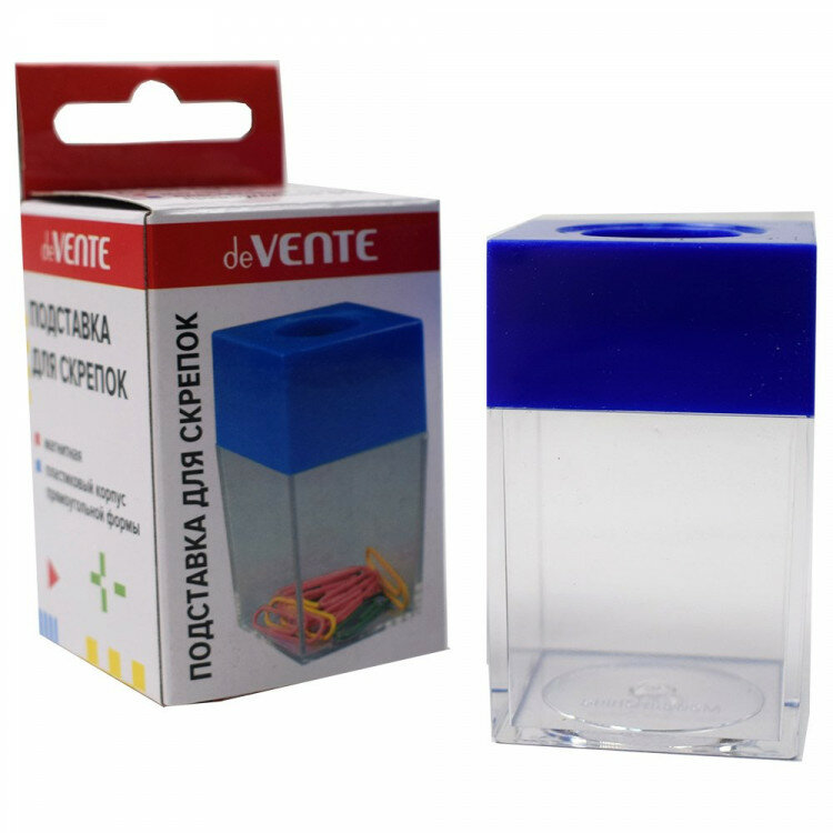 Скрепочница магнитная deVente арт.4134303. Количество в наборе 7 шт.