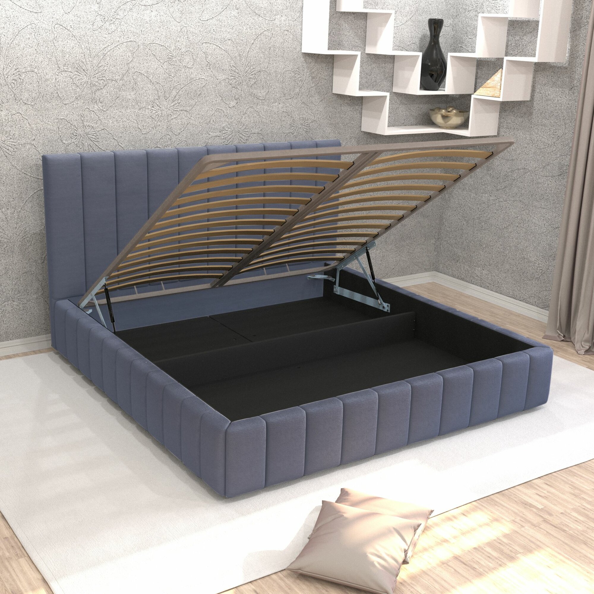 Односпальная кровать 90х200 Милан макси (2024), фабрика Микс-Интерьер (Россия)